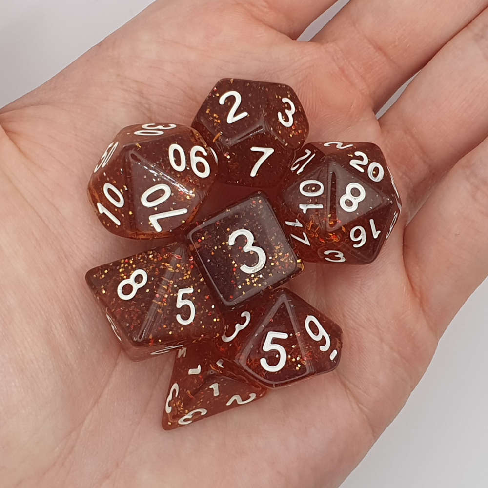 Blazing Ruby Dice Set - Dice Dragons