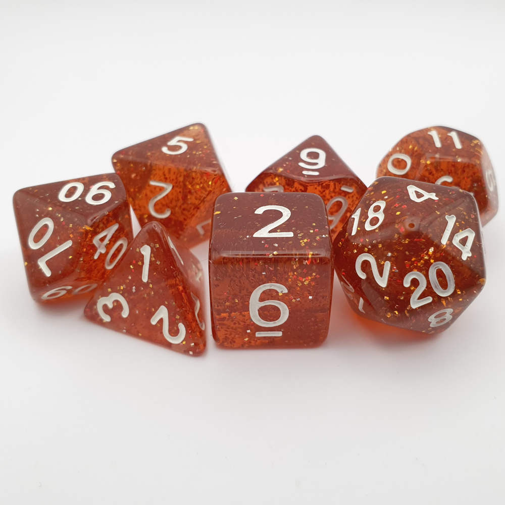 Blazing Ruby Dice Set - Dice Dragons
