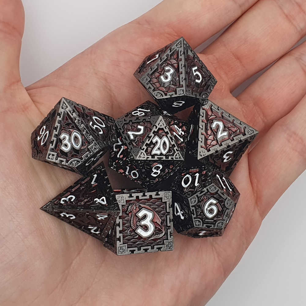 Red Dragon Dice Set - Dice Dragons