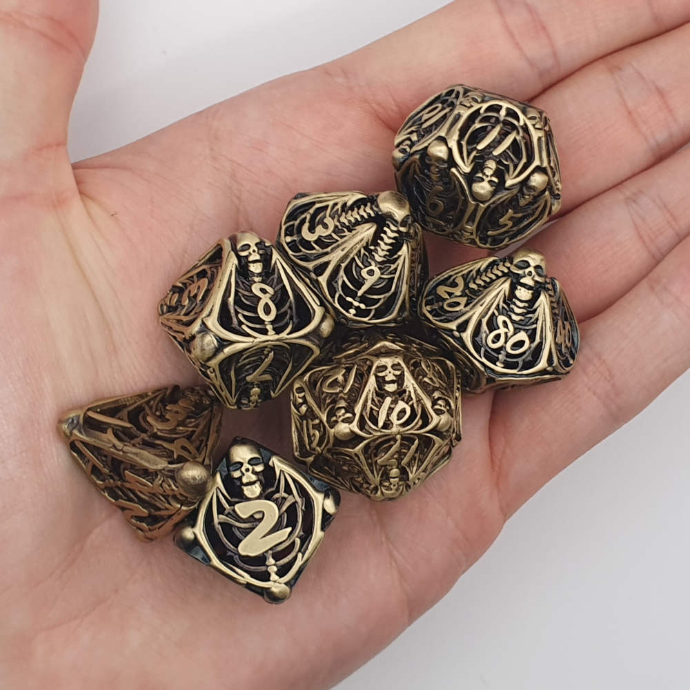 Skull Macabre Dice Set - Dice Dragons