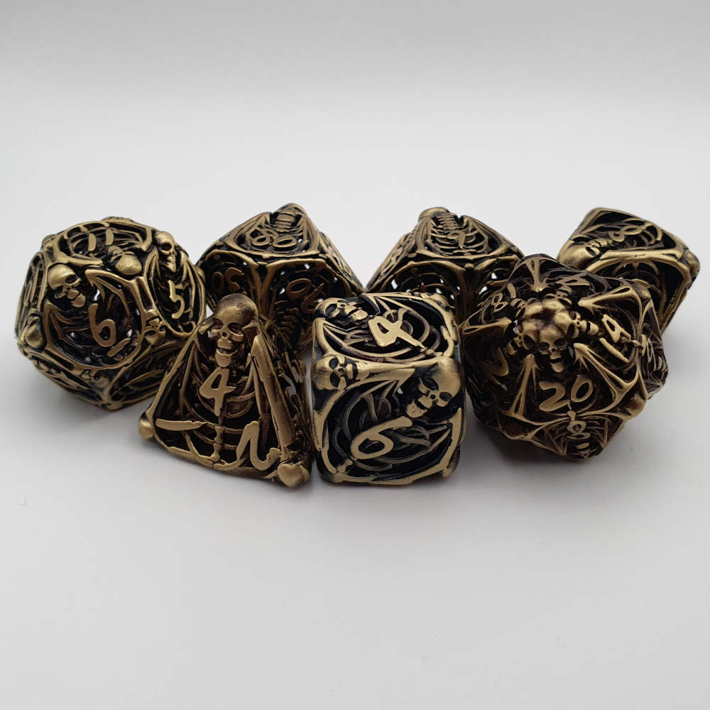 Skull Macabre Dice Set - Dice Dragons