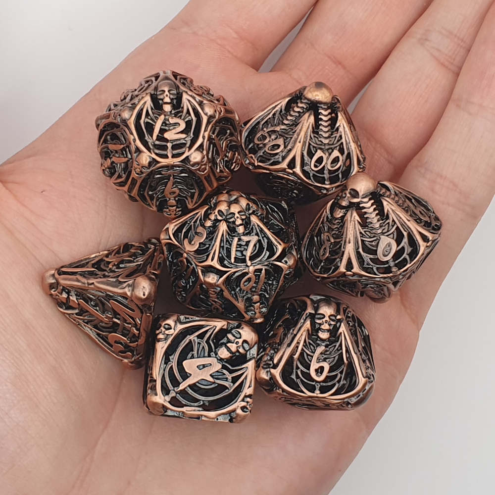 Skull Macabre Dice Set - Dice Dragons