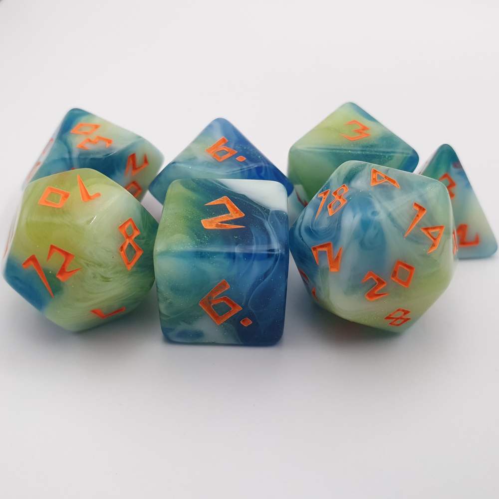 Coral Crest Dice Set - Dice Dragons