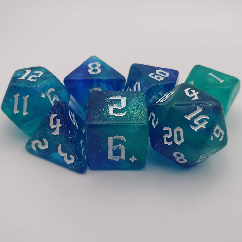 Cosmic Lapis Dice Set - Dice Dragons