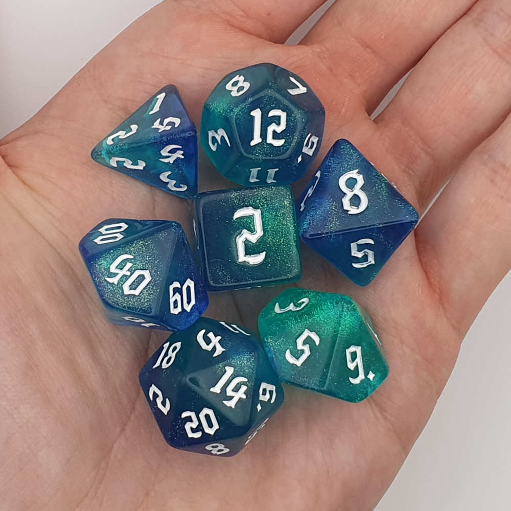 Cosmic Lapis Dice Set - Dice Dragons