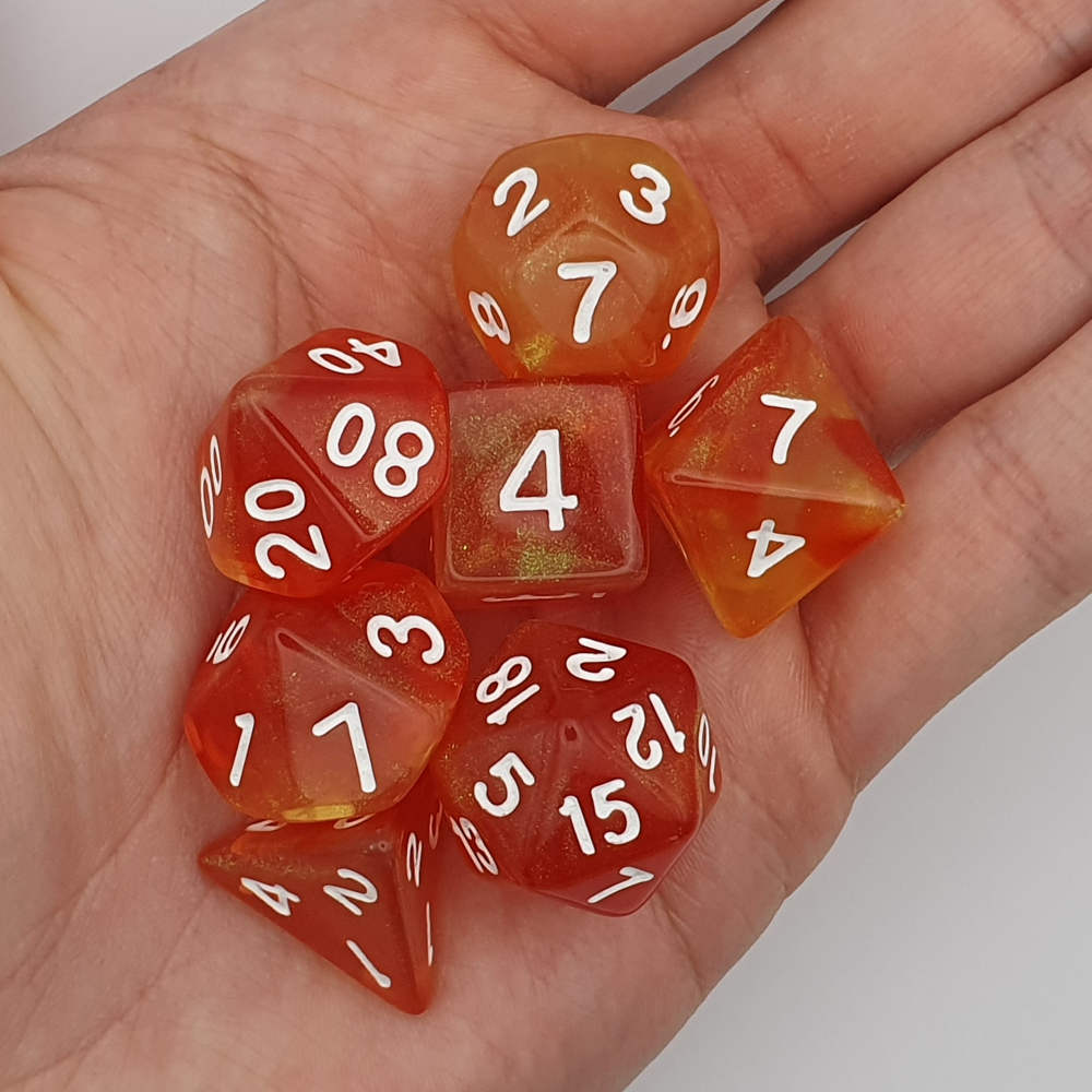 Solar Flare Dice Set - Dice Dragons