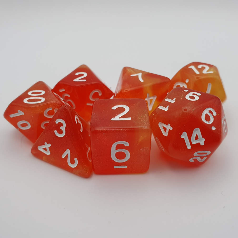 Solar Flare Dice Set - Dice Dragons