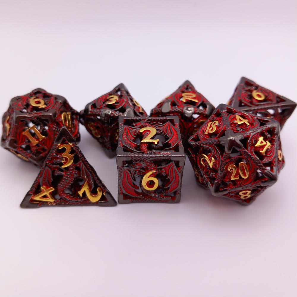 Tiamat Red Hollow Dragon Dice - Dice Dragons